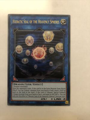 Yugioh - Hieratic Seal of the Heavenly Spheres *Ultra Rare* GFTP-EN053 ...
