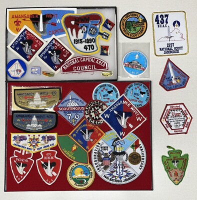 Amangamek Wipit Lodge 470 Patch And Pin Collection BSA 91 OA Flaps ...