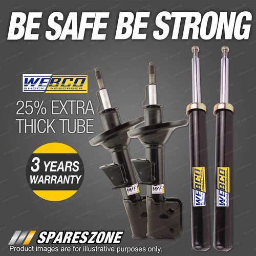 4x Front + Rear STD or Lower Webco Shock Absorbers for Hyundai ix35 LM ...