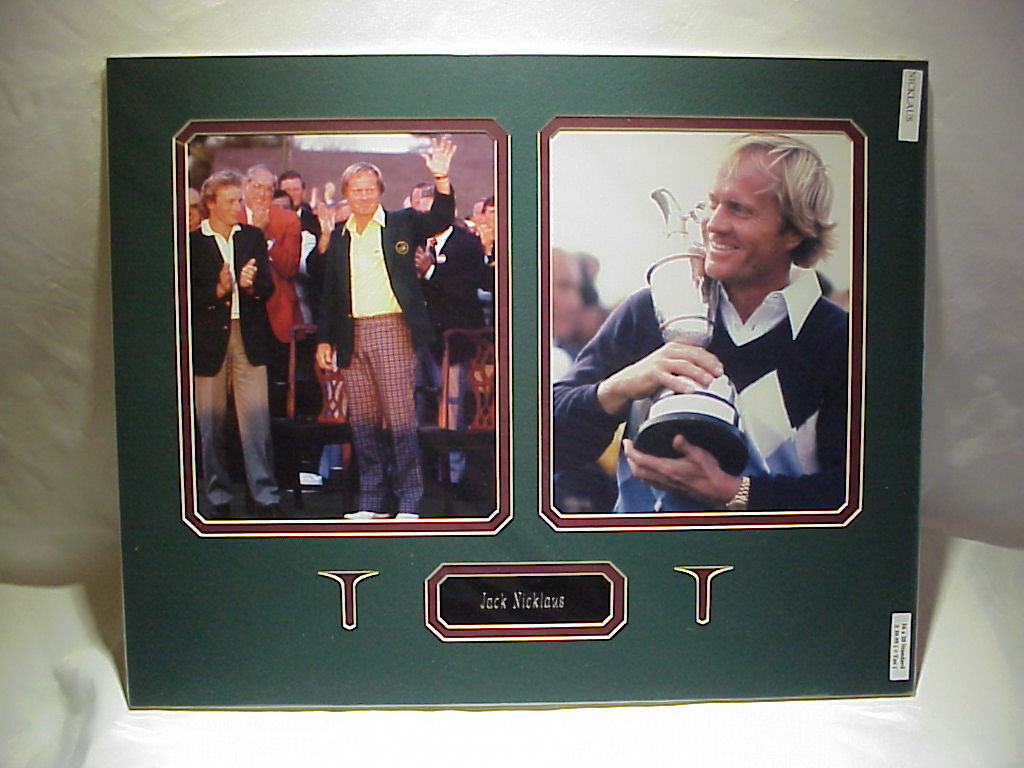 Jack Nicklaus Golf Photos & Name Plate Collage 16x20 Ready to Frame A30 ...