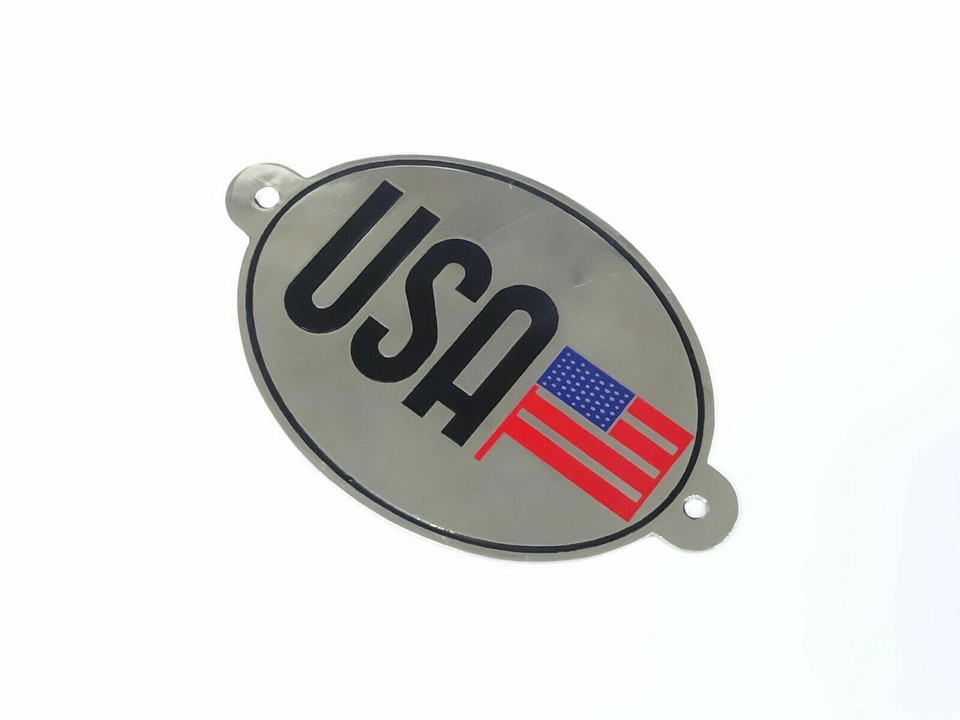 Vintage Car "USA" Front/Side Hood Bonnet Badge Emblem Decal | eBay UK