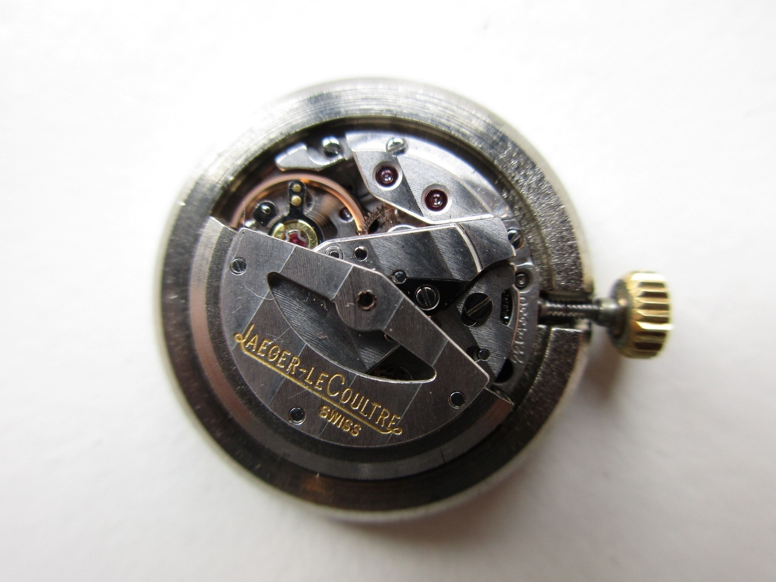 Jaeger-LeCoultre cal. 834 Swiss watch movement dial hands & crown ...