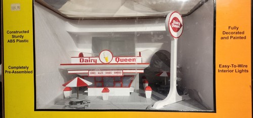 Railking By MTH O Scale Fast Food Restaurant Dairy Queen 30-9069 | eBay