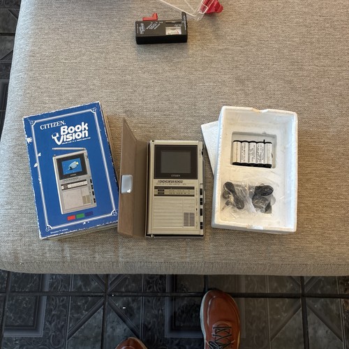 Vintage Citizen Book Vision Color LCD TV & Video Monitor with Original ...