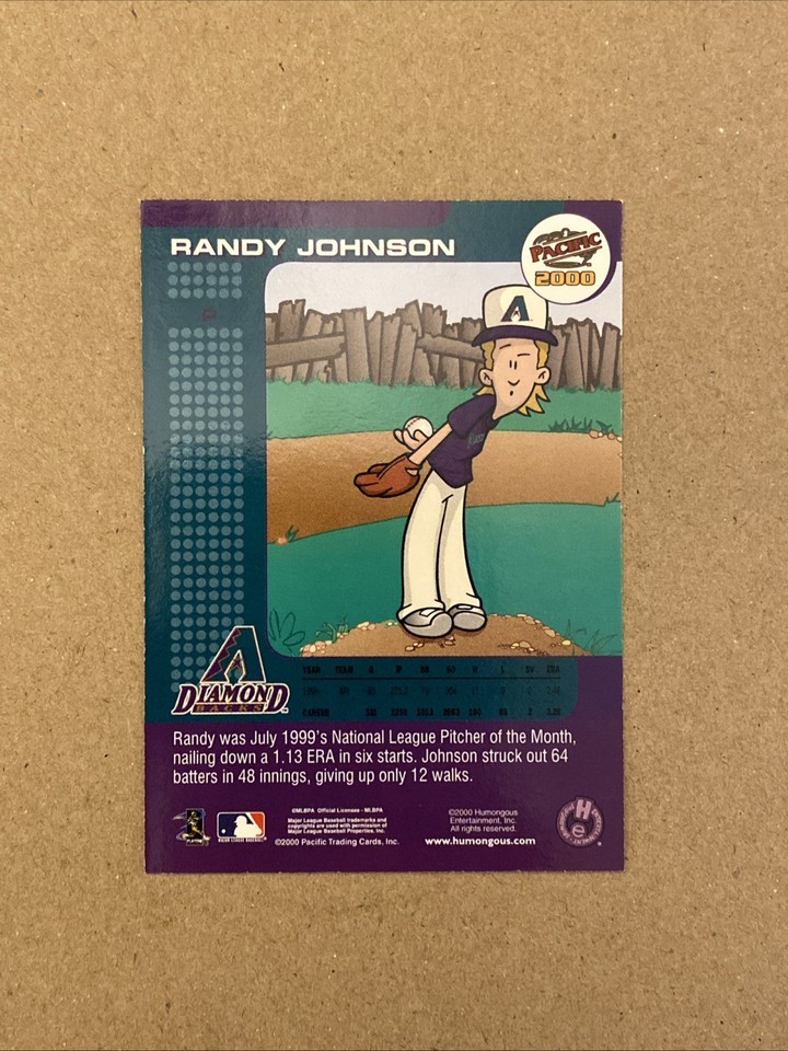 Randy Johnson - Backyard Baseball 2001 Card - Pacific | eBay