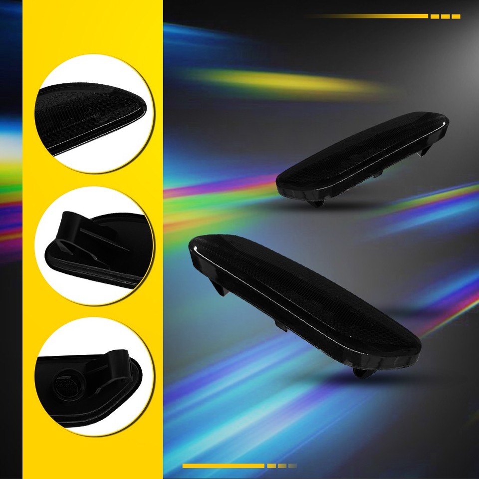 For 2011-2016 Mini Cooper R60 R61 Smoked LED Front Fender LED Side ...