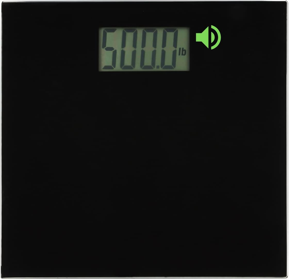 500 Lb Extra-Wide Digital Bathroom Scale - Talking Weight Scale with ...