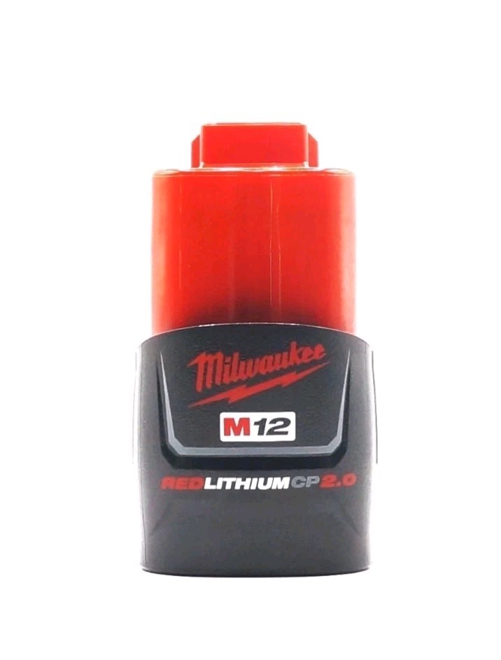 NEW OEM Milwaukee M12 Red Lithium CP2.0 2.0Ah Battery 48-11-2420 ...