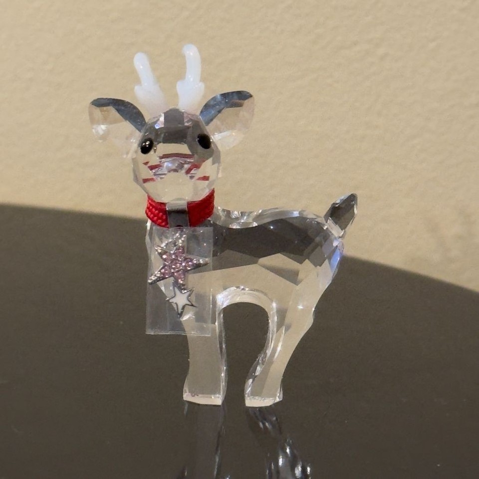 Swarovski Crystal Baby Reindeer Figurine, #5000424, Retired~New- No ...