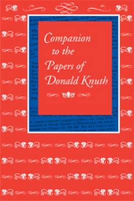 Companion to the Papers of Donald Knuth by Donald E. Knuth (Paperback ...