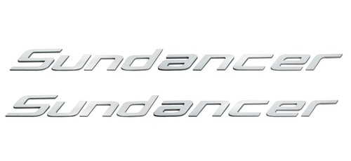 2Pc SEA RAY SUNDANCER Boat Logo Emblem Letters Badge 24.25" Long Chrome ...