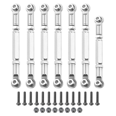 Adjustable Turnbuckles Camber Link Linkages for 2WD 1/10 RC Car（Silver ...