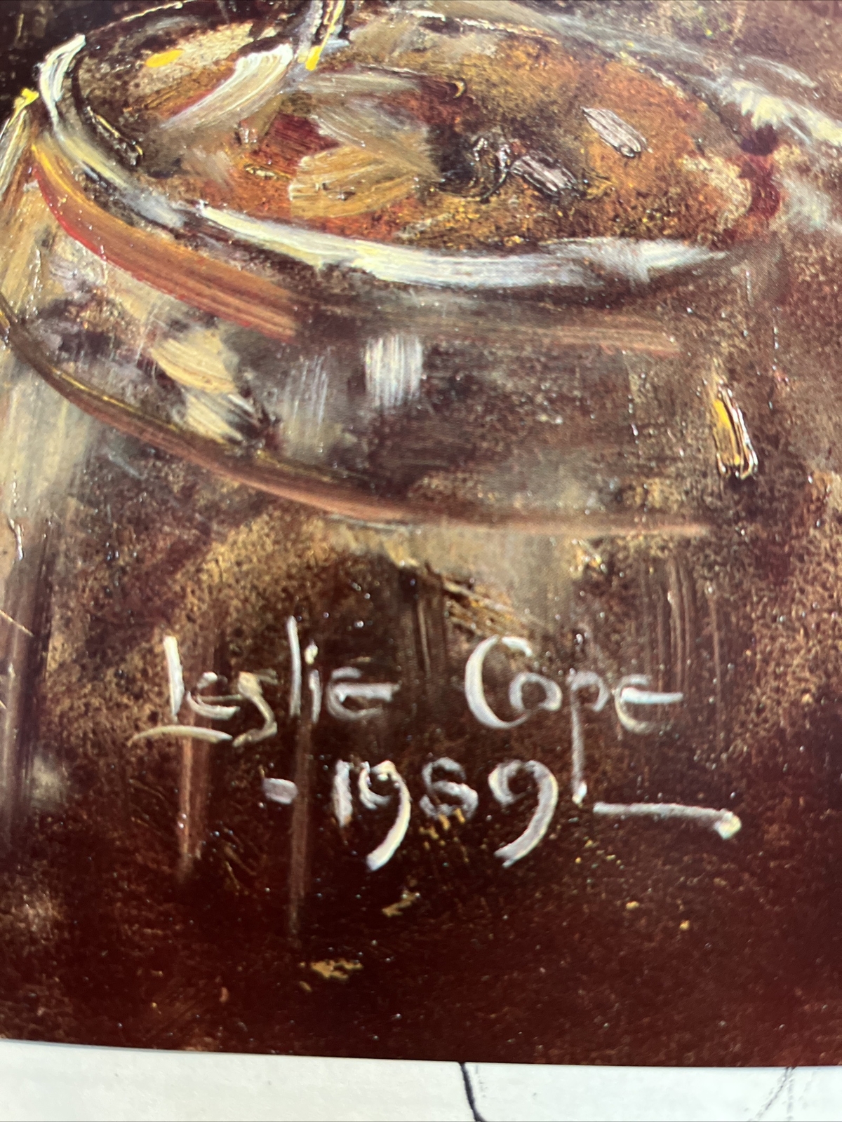 Leslie Cope Artist’s Authorized Print Horse & Chickens Signed 12” X 16 ...