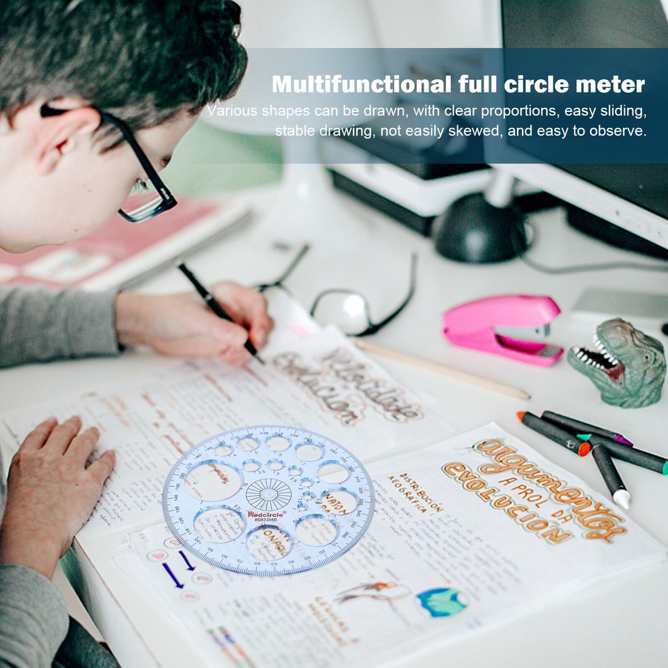 Geometric Template Multifunction Ruler for Office School Home Building ...