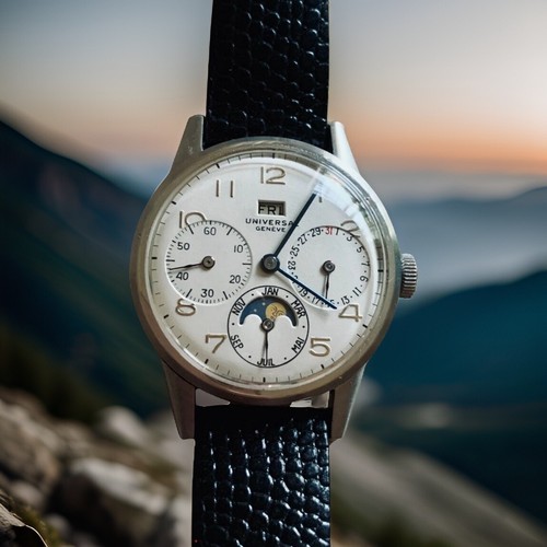 Universal Genève Vintage Triple Calendar Moonphase Manual Watch | eBay