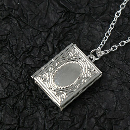 925 Silver Christian Jesus Catholic Crucifix Bible Book Locket Pendant ...