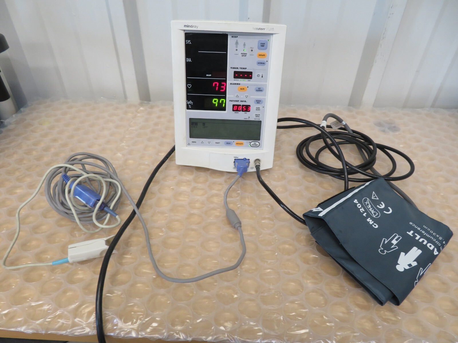 Mindray Datascope Accutor Plus Patient Monitor NIBP SpO2 Temp (19834 ...