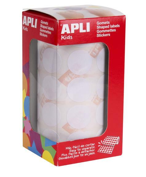 Sticky Labels Roll Round Ø 0 25/32in White X 1 770 | eBay