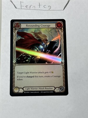 Flesh and Blood Resounding Courage Blue Foil NM Dusk till Dawn Ships ...