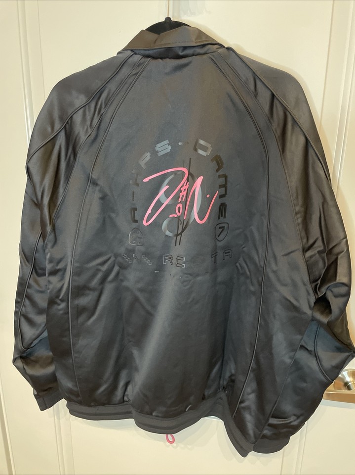 Men's Adidas Dame Dolla EXTPLY Jacket Black Basketball Rare GU0180 Size ...