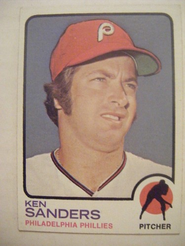 KEN SANDERS 1973 Topps baseball card #246 PHILLIES METS BREWERS TWINS ...
