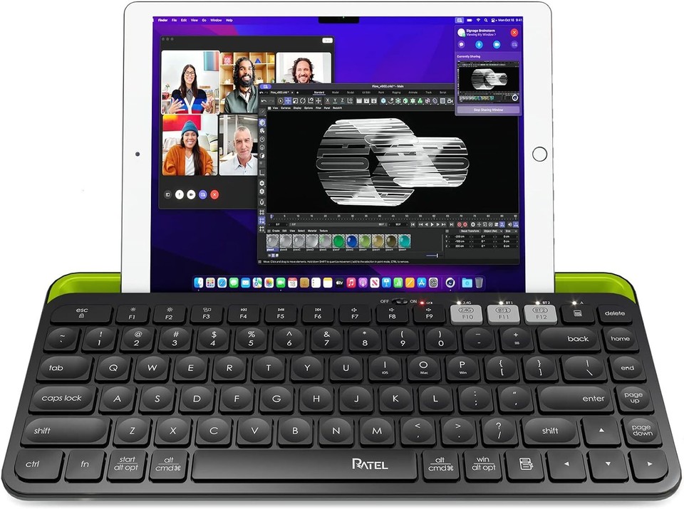 2.4GHz WisFox Wireless Keyboard Lag-Free Ultra Slim Keyboard for ...