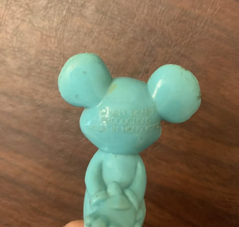 Vintage Disney Minnie Mouse and Mickey Mouse Blue and Pink Rubber ...