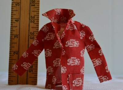 Vintage Doll Red Pepsi Cola Pattern Shirt Nice! | eBay