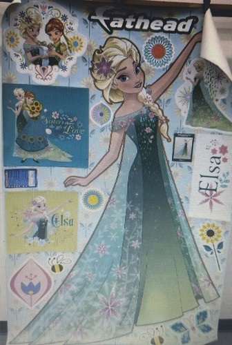 Disney Frozen Fathead Elsa Giant Wall Decor Kids Room. Rare Size! 70” X ...