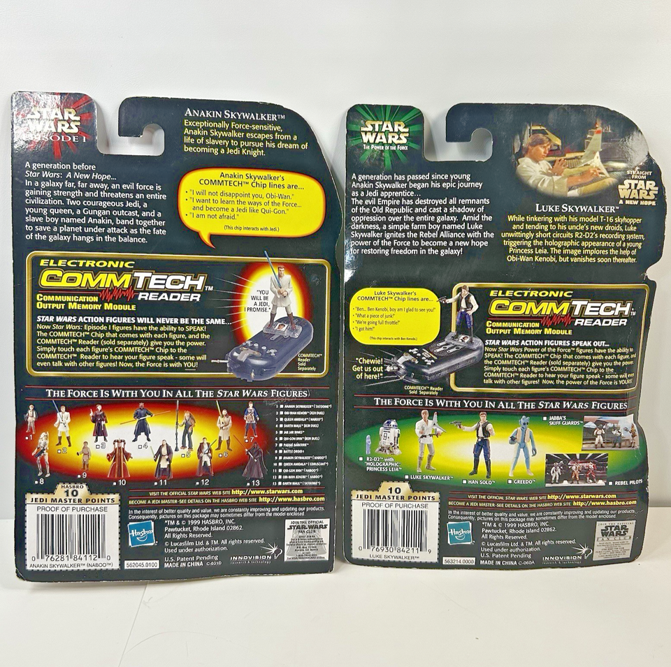 HASBRO Star Wars Figures Luke Anakin Skywalker - CommTech Chip – POTF Episode 1 | eBay