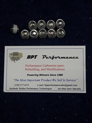 10-1/8" NPT Metering Block Vacuum Port Plugs for Holley Carburetors | 8 ...