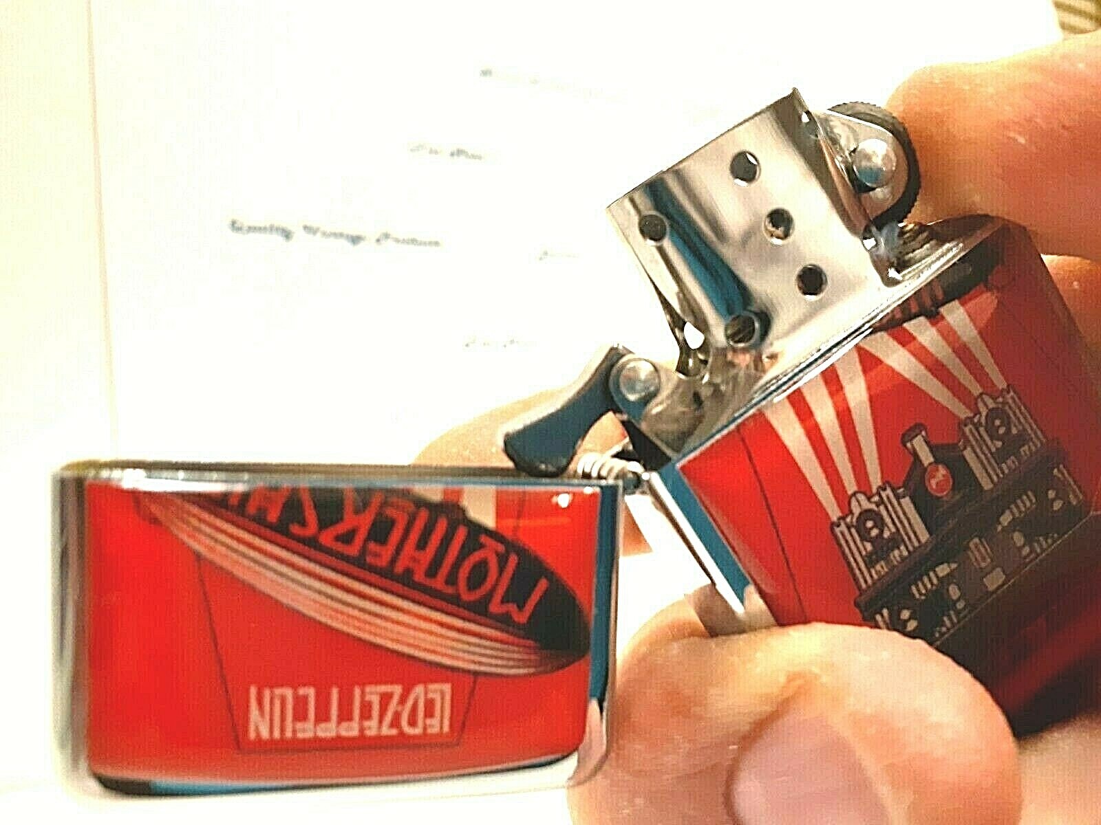 MINT NEVER FIRED LED ZEPPELIN ALBUM ADVERTISING LIGHTER "MOTHERSHIP ...