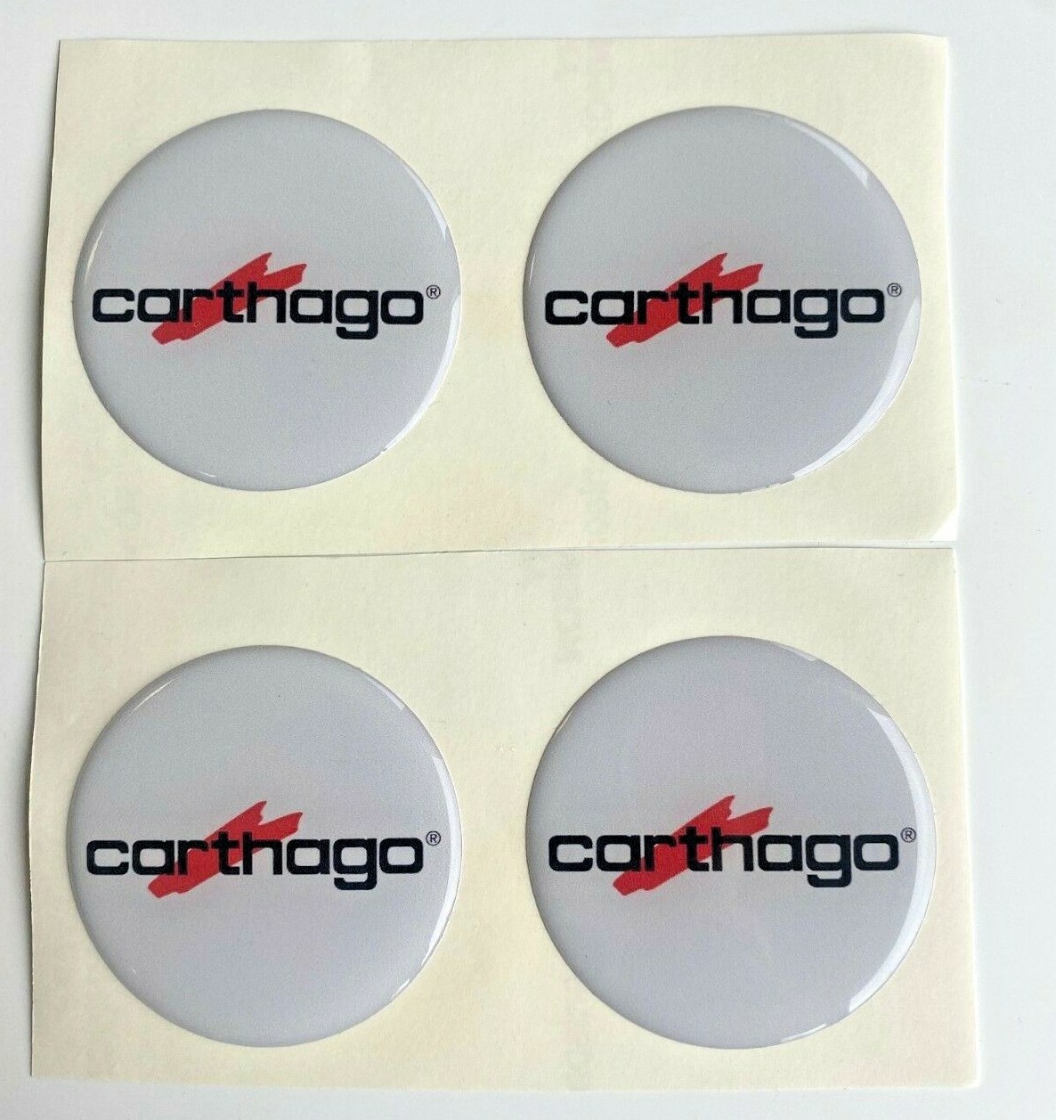 Carthago wohnwagen und wohnmobil Aufkleber , Radaufkleber, epoxy 56mm ...