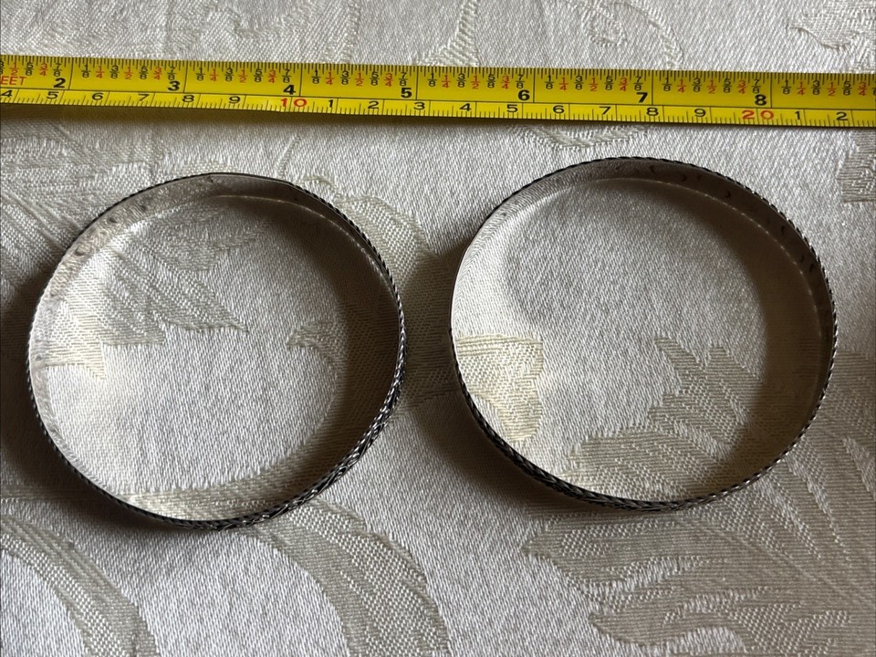 two sterling silver bangle bracelet vintage. Made In Mexico. 20 Grams ...