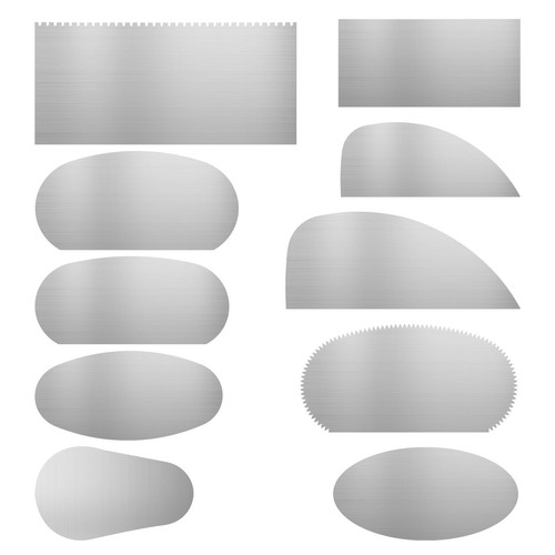 10Pcs Stainless Steel Pottery Tools, Steel Clay Scraper Serrated ...