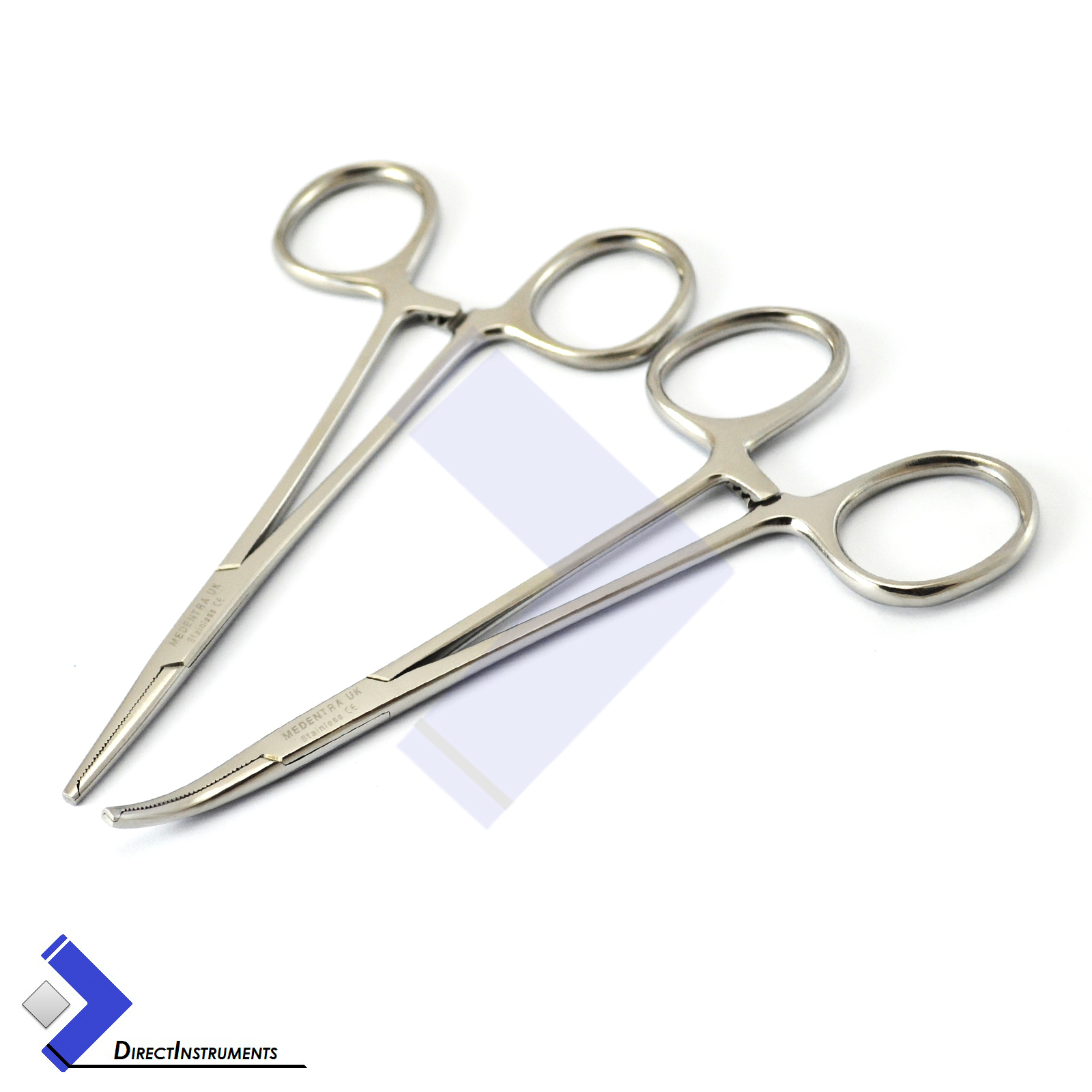 Set Of 2 Hemostat Micro Halsted Kocher Clamp Locking Forceps Pet ...