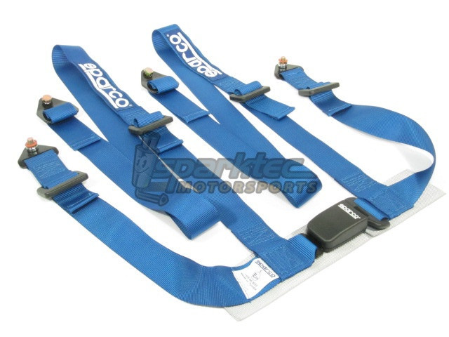 Sparco Racing Seat Belt Safety Harness Street Tuner Blue 2-Inch 4-Point ...