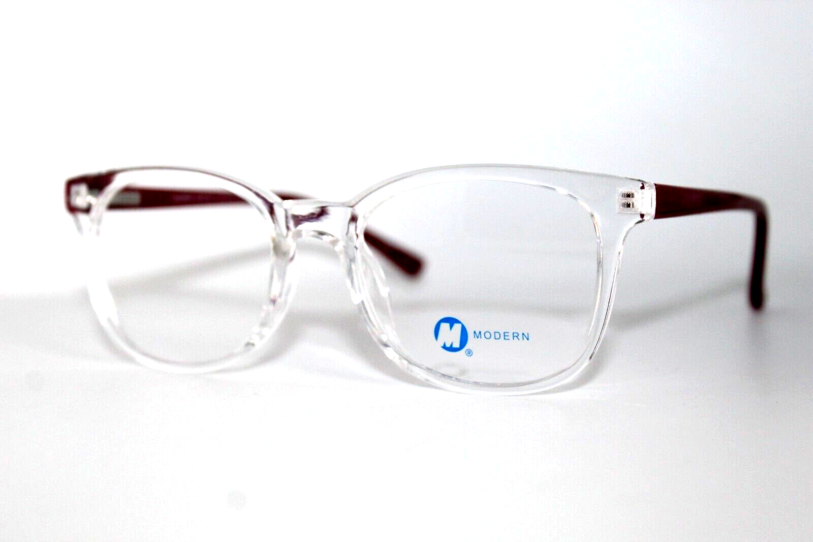 NEW MODERN OPTICAL CONFIDE CRYSTAL RED AUTHENTIC EYEGLASSES FRAMES 50MM ...