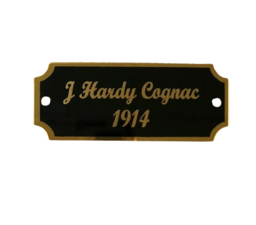 PICTURE FRAME ART TAXIDERMY LABEL BRASS PLATE 1" x 2.5" FREE ENGRAVING ...