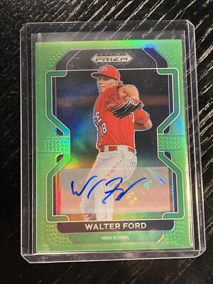 2022 Prizm Draft Picks Baseball Base Auto Blue Walter Ford /23 MARINERS ...