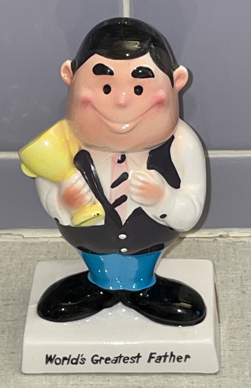 Vintage World's Greatest Father Statue 6" Our Own Import Japan Ceramic ...