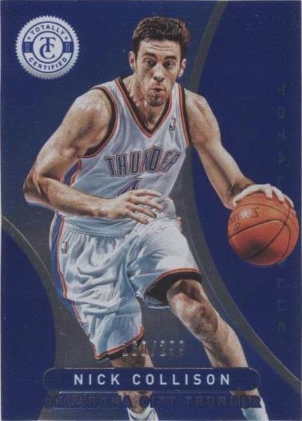 2012-13 Totally Certified - Totally Blue #45 Nick Collison /299 for ...