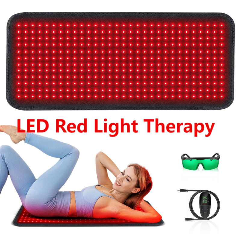 LED Red Light Therapy Pad Infrared Full Body Mat For Back Muscle Pain ...