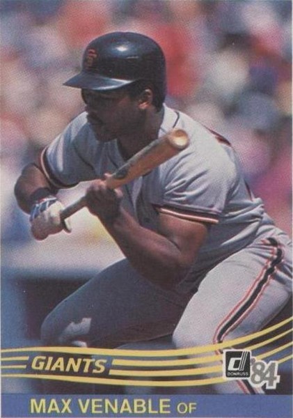 1984 Donruss - #323 Max Venable for sale online | eBay