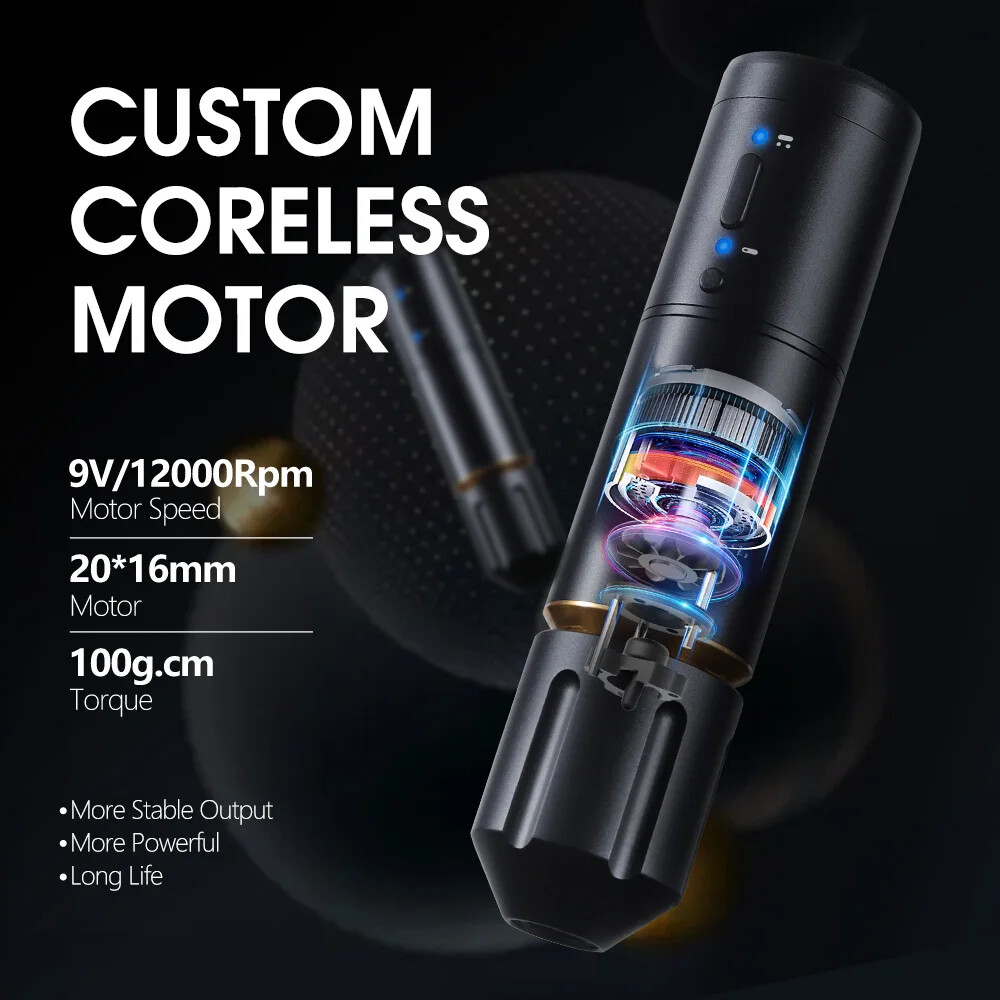 T-Rex tattoo machine, professional wireless tattoo machine kit 3.5mm ...