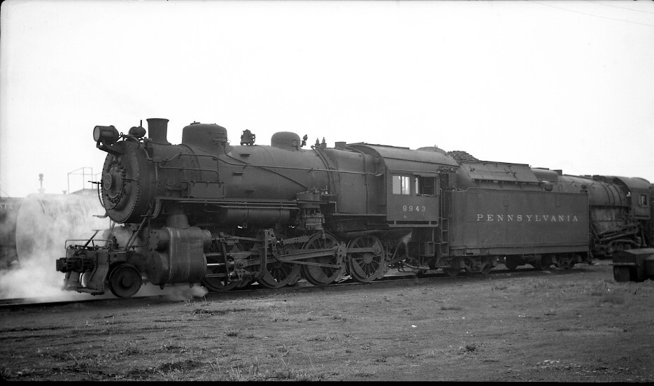 Pennsylvania PRR Railroad 9943 2-8-0 Sandusky OH 5-57 Negative 7900 | eBay