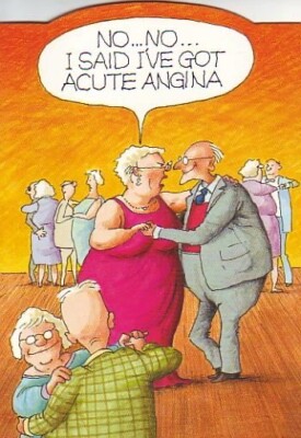 Happy Birthday Card Acute Angina Humour Joke Funny Rude Male Female ...