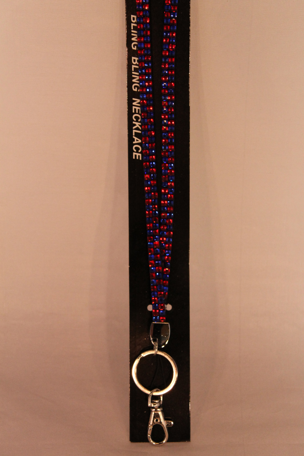Rhinestone Bling Bling Lanyard with Keychain, Hook, & Loop Tie choose ...