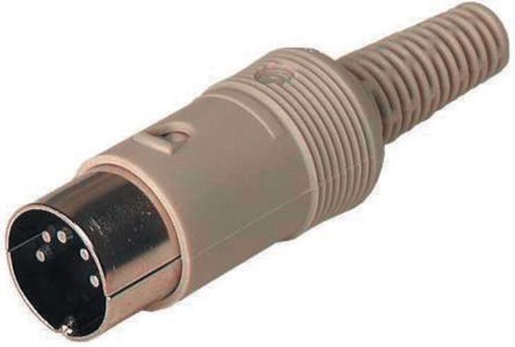 1 x 1 X Hirschmann MAS Series, 5 Pole Miniature Din Plug Plug, 4A, 34 V ...