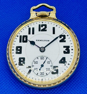 🔥NY Yankees 992E Elinvar Hamilton 1939 World Series Pocket Watch Bar ...